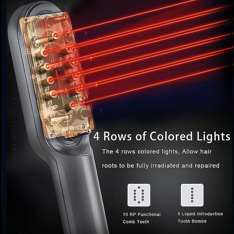 Hair Growth Comb Electric Scalp Massager Brush Ems Rf Hair Loss ...