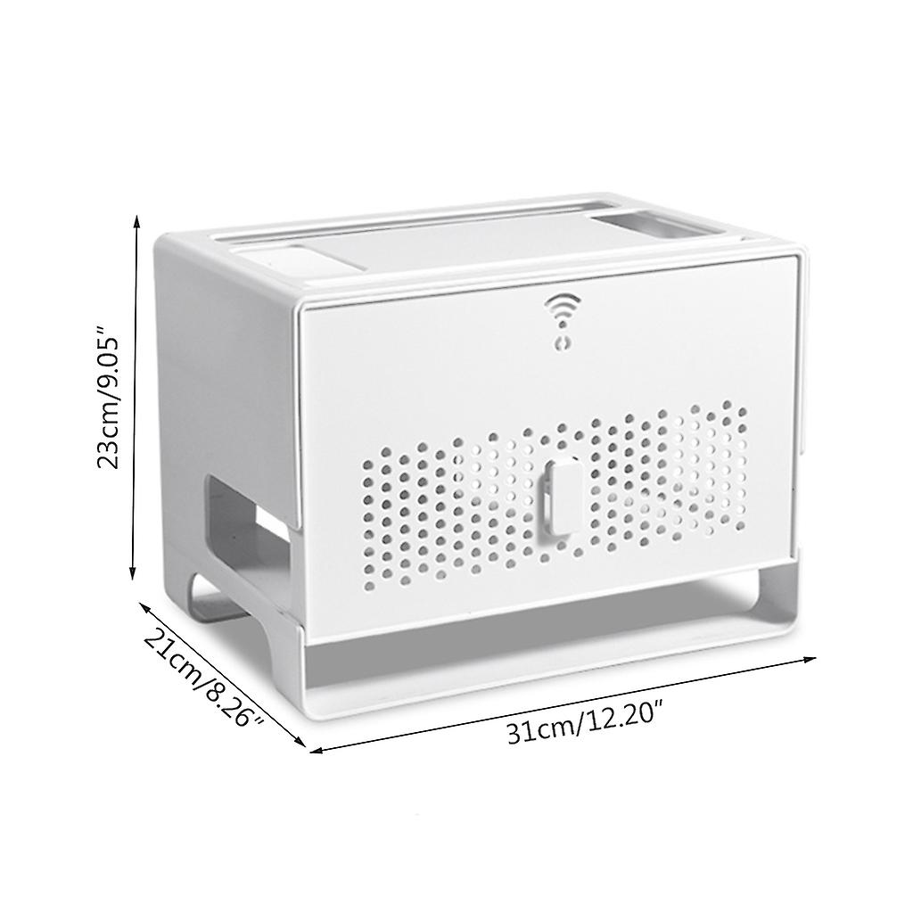 Wifi Router Storage Box Socket Wire Box Removable Dust-proof TV Set-top ...