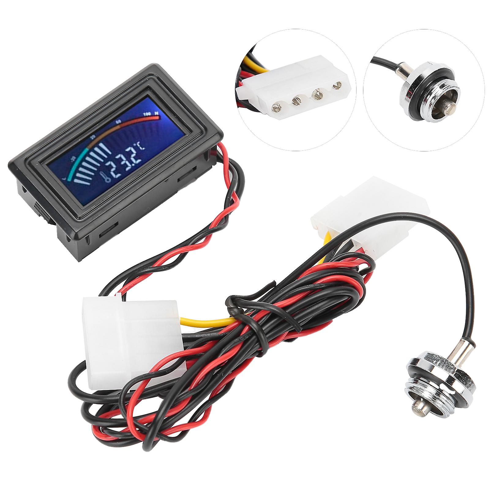 Water Cooling Thermometer Computer Water Cooled Temperature Digital ...