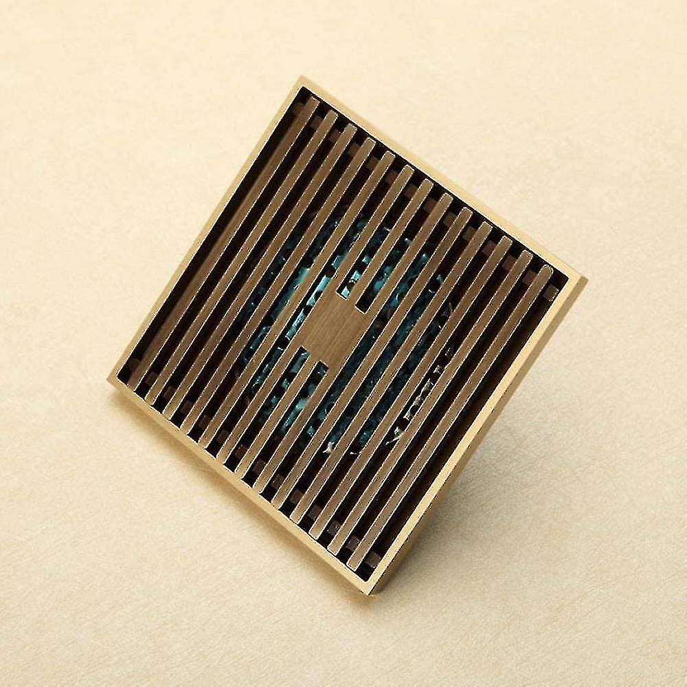 10 X 10cm Square Bathroom Shower Drain Floor Trap Trap Grate Waste ...