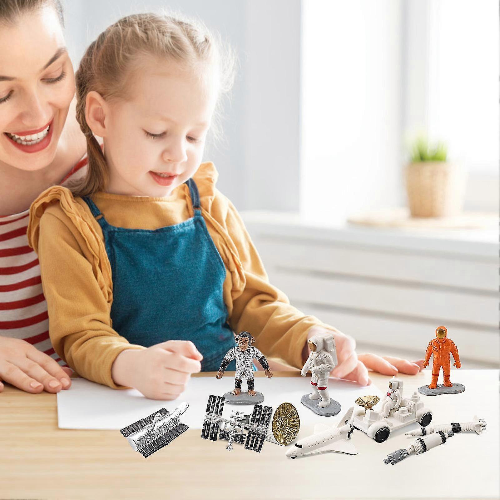 Miniature Astronaut Model Set 10pcs Spaceman Models Astronaut Satellite ...