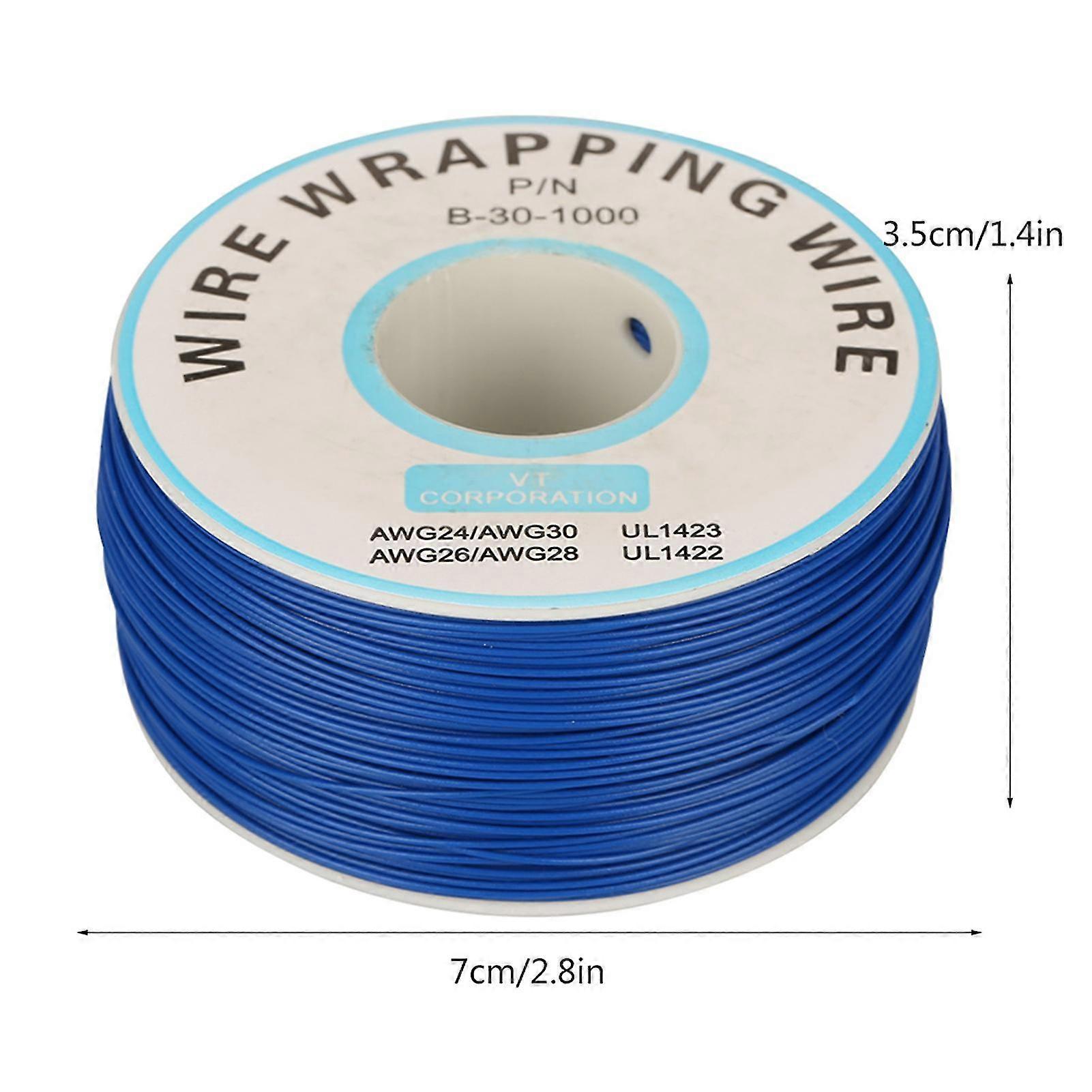 30AWG Blue Single Copper Wire Strand Wrapping Cable 0.25mm Core ...