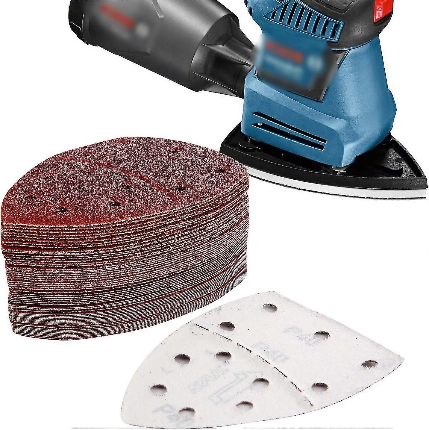 Slibetrekanter, sandpapir til Bosch PSM 100A, PSM 160, PSM 200 AES, PSM ...