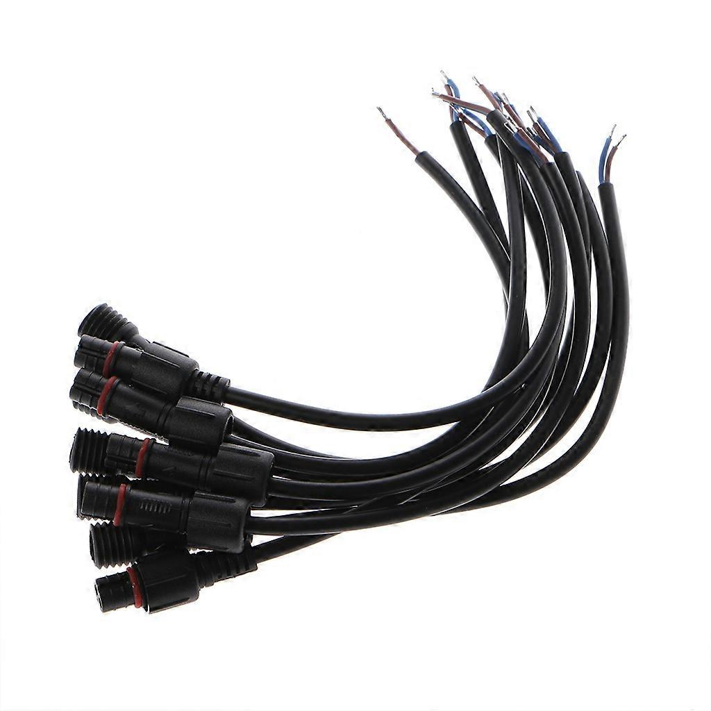 5 Pairs 2 Pin Male to Female Connector Waterproof Cable For Single ...