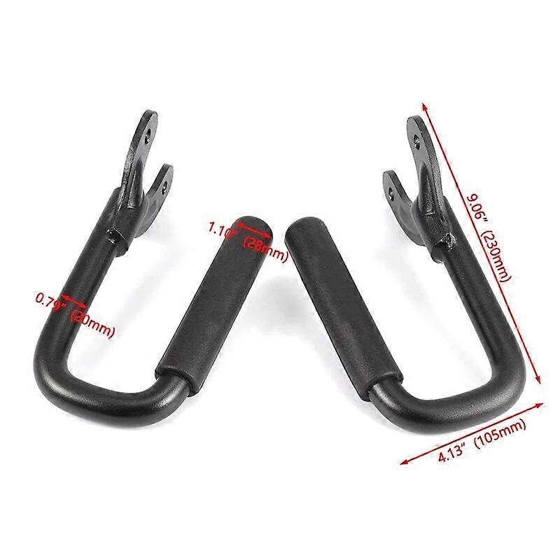 2Pcs Front Grab Handles Grip Bars Hard Solid Steel Safety Handle ...