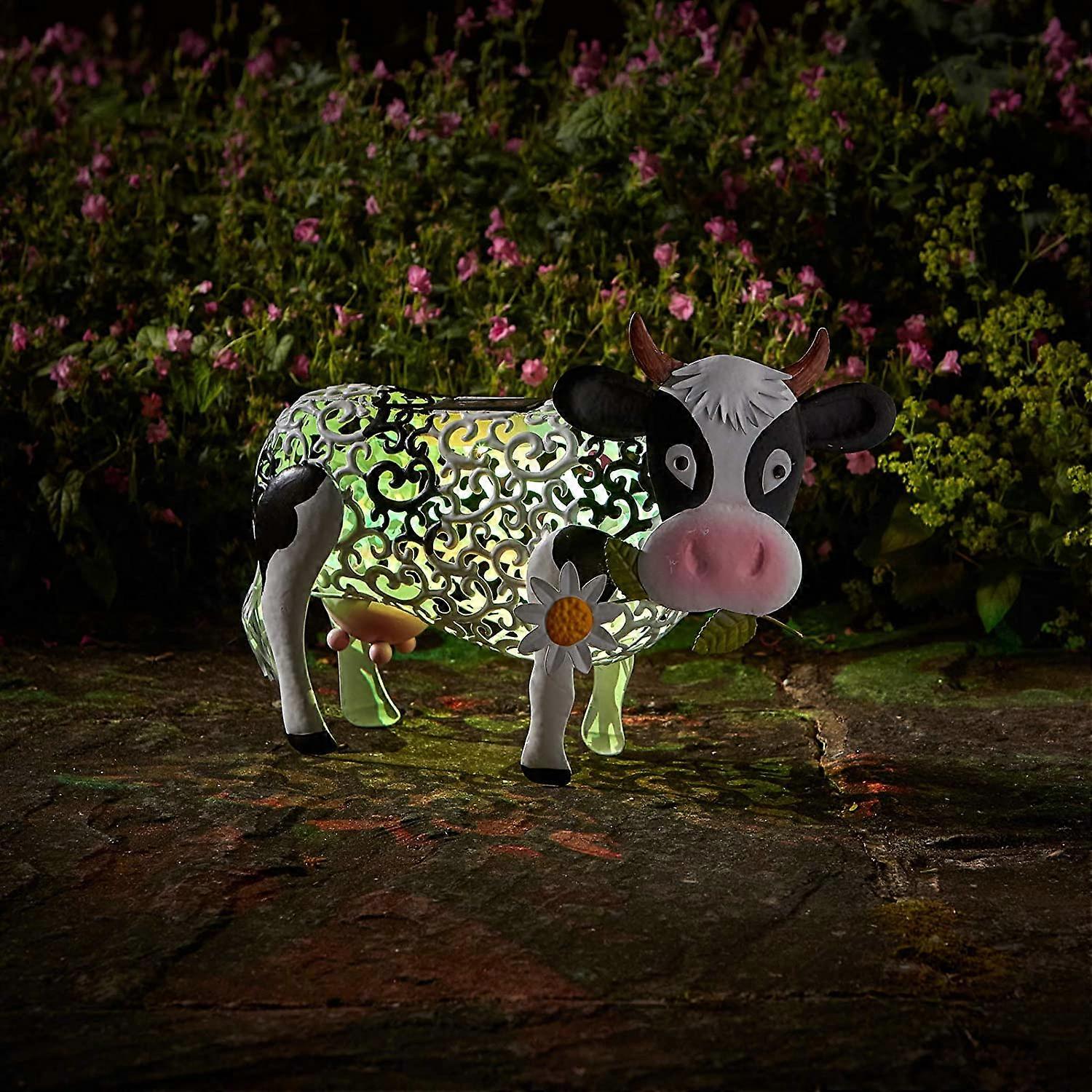 Silhouette en mtal de vache de paturage Smart Solar | Fruugo UK