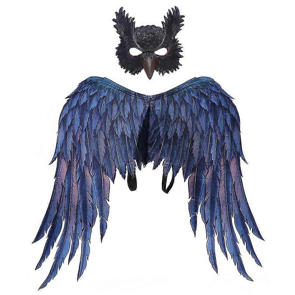 2pcs Cosplay Owl Costume Kit Includes Wing And Mask Halloween Costume ...