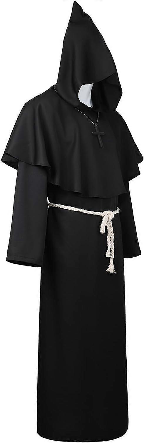 Monk Robe Priest Costume Friar Robe Medieval Costume Priest Halloween ...