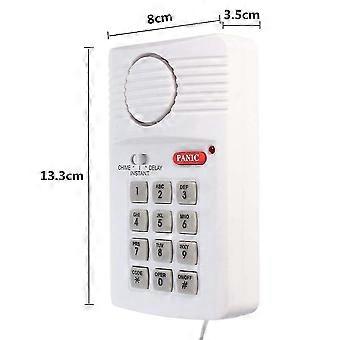 Loud Wireless Door Alarm Security Pin Panic Keypad Office Garage Shed ...