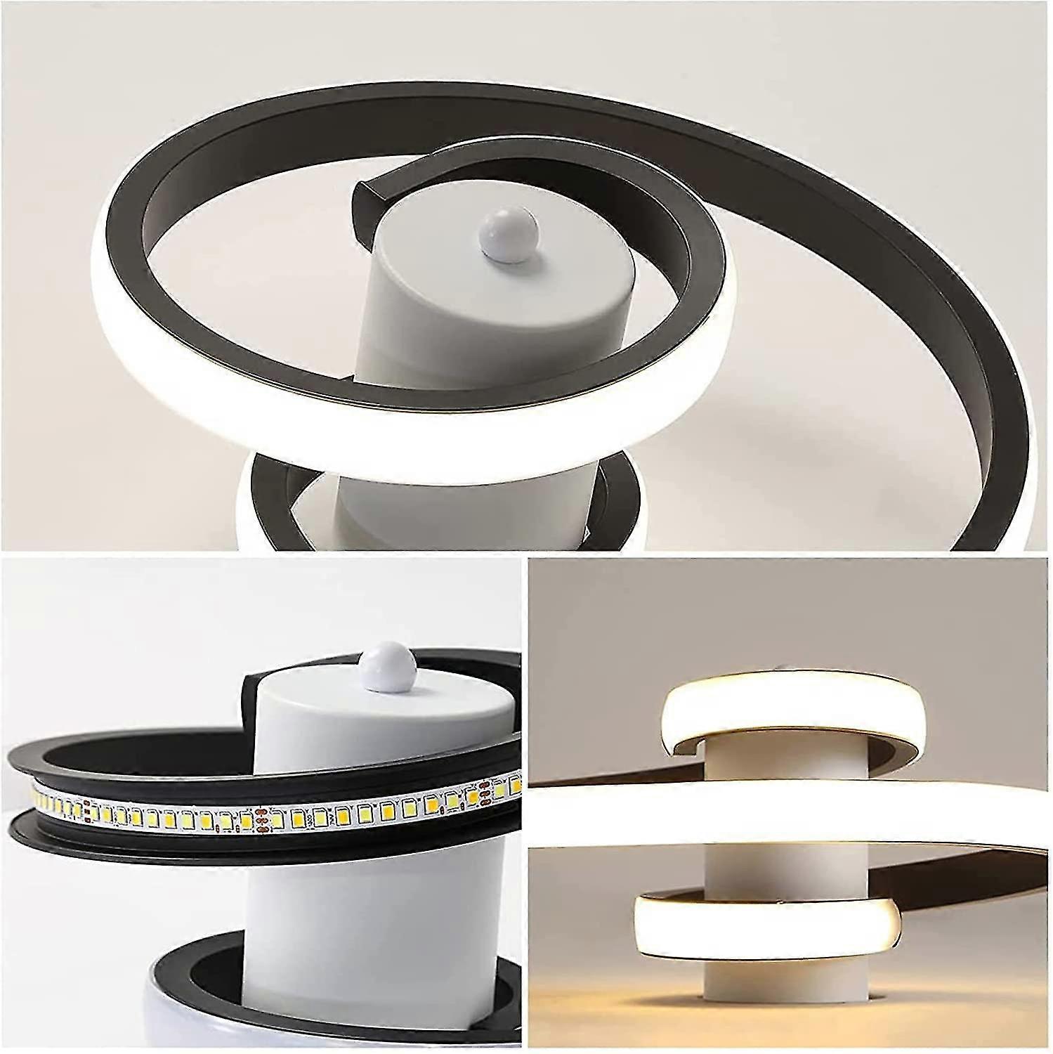 Modern Led Ceiling Lights, 18w Creative Spiral Ceiling Light, Cool ...