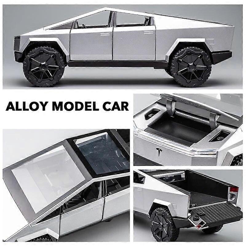 Ny 1/24 Tesla Cybertruck Pickup Alloy Car Model Diecasts Metalllek ...