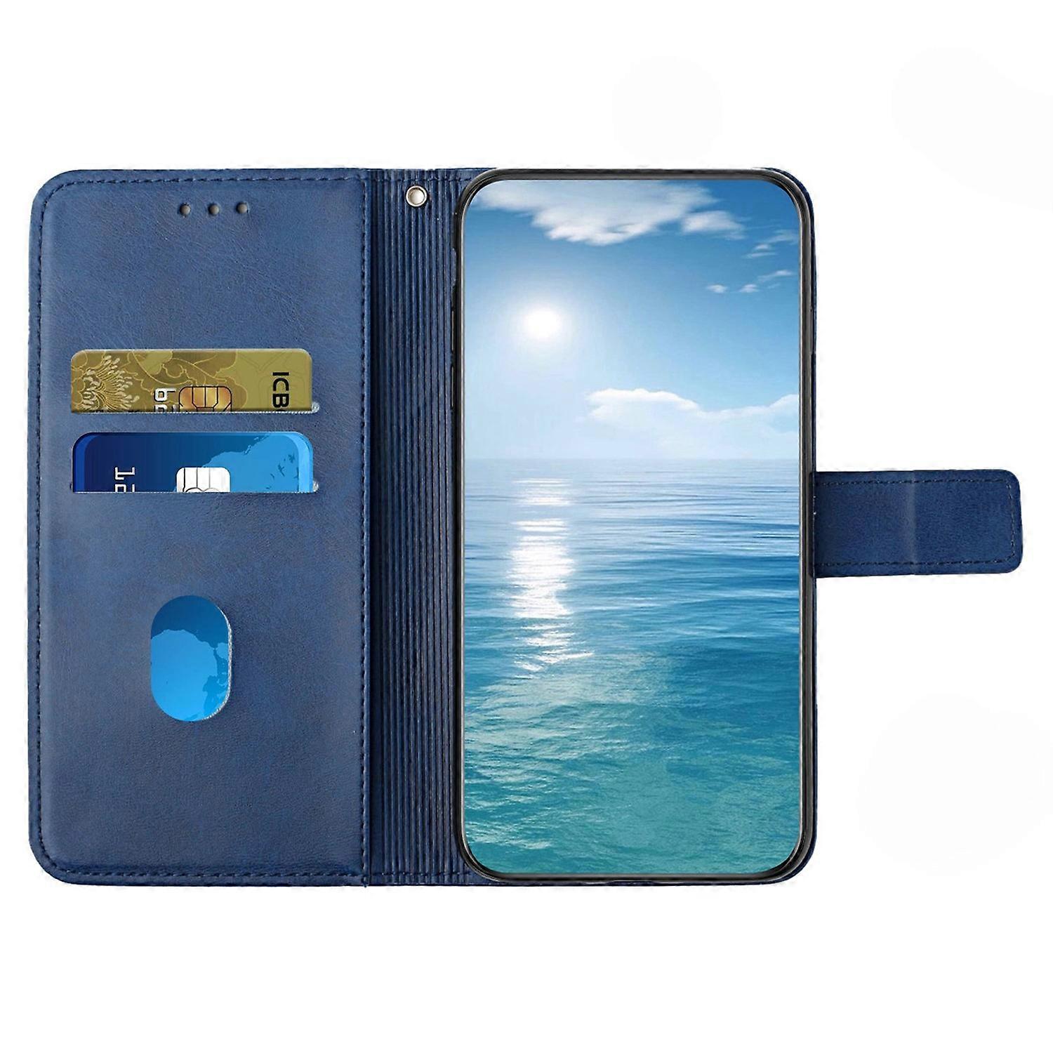 For Xiaomi Poco C75 4G/Redmi 14R 5G/14C 4G Leather Case Line Pattern ...