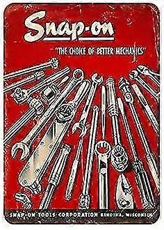 Snap-on Tools Vintage Metal Tin Signs Retro Wall Decorretro Wall Decor ...