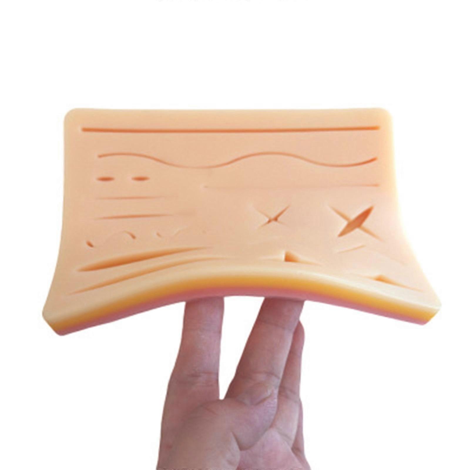 Suture Practice Kit Suturing Human Skin Medic al Silicone Training Pad ...