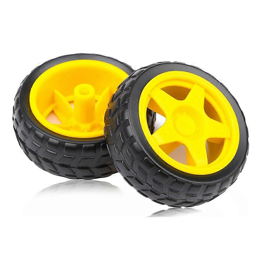 4PCS DC Electric Motor + Plastic TT Motor Tire Wheel Dual Shaft Gear ...