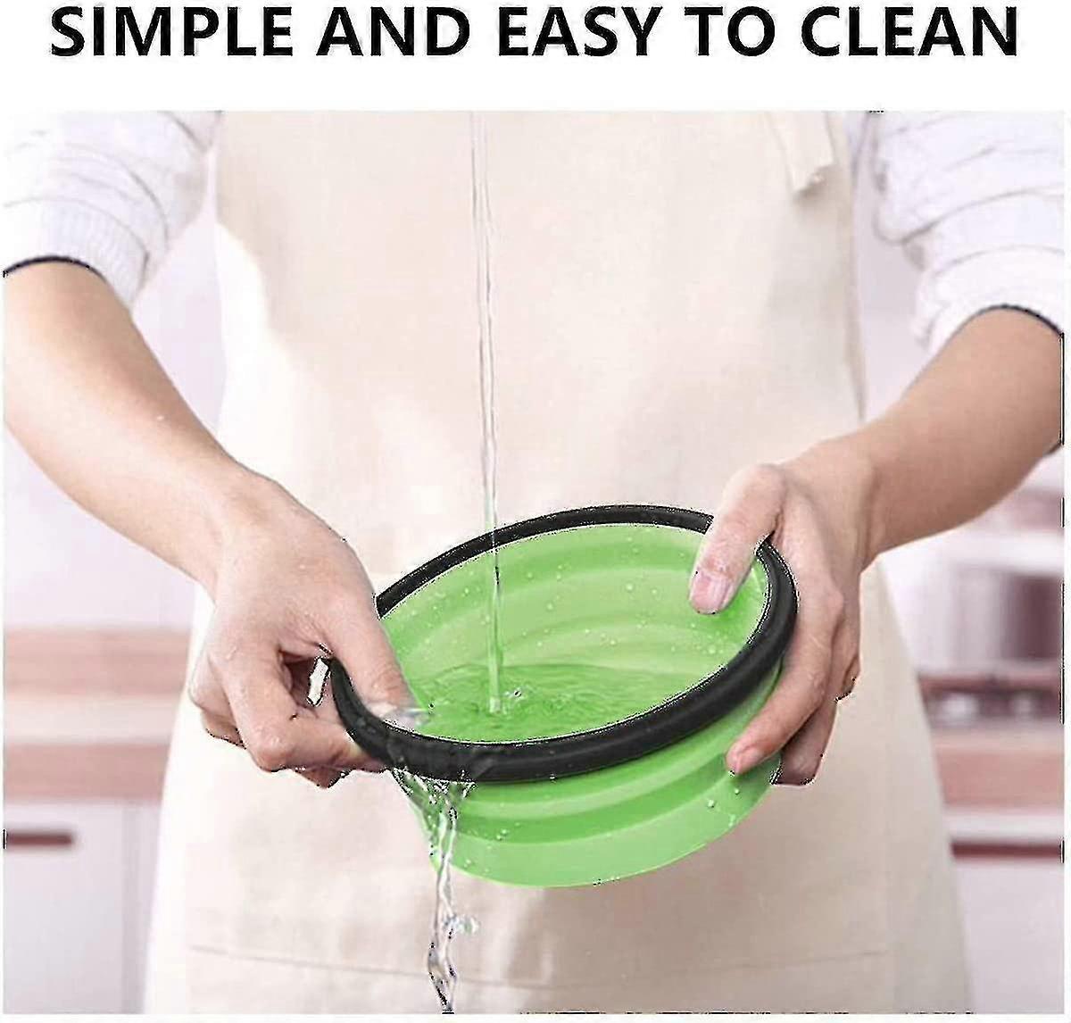 Collapsible Bowls For Camping, Set Of 4 Silicone Food Storage ...