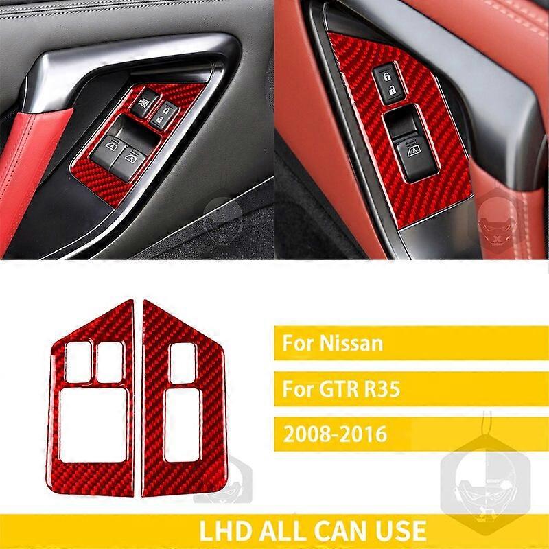 For Nissan GTR R35 2008-2016 Accessories Carbon Fiber Car Interior Door ...