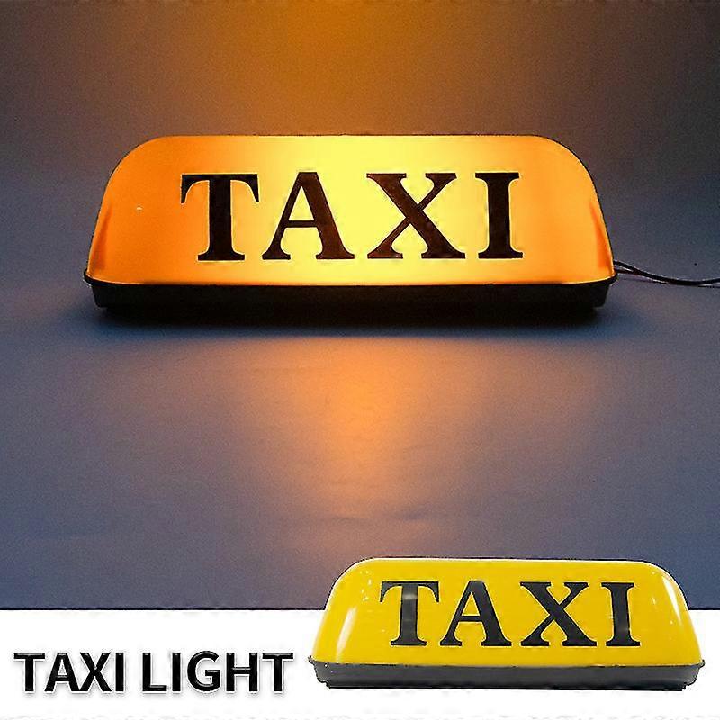 Led Illuminated Magnetic Waterproof Cab Roof Topper Universal Taxi Top ...