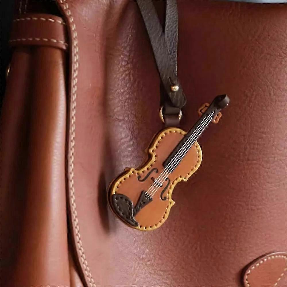 Crafted Leather Violin & Cello Keychain,Musical Instrument Keychain ...