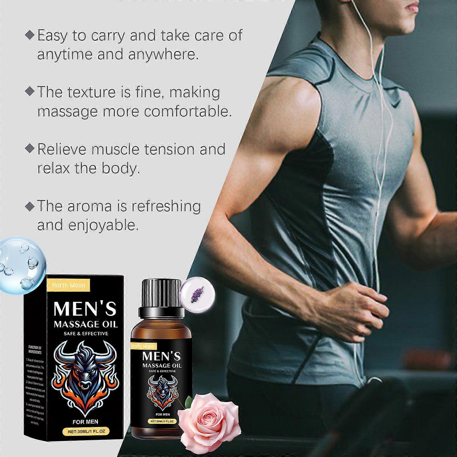 Men's Massage Oil Men's Body Moisturizing Topical Massage Skin Care ...