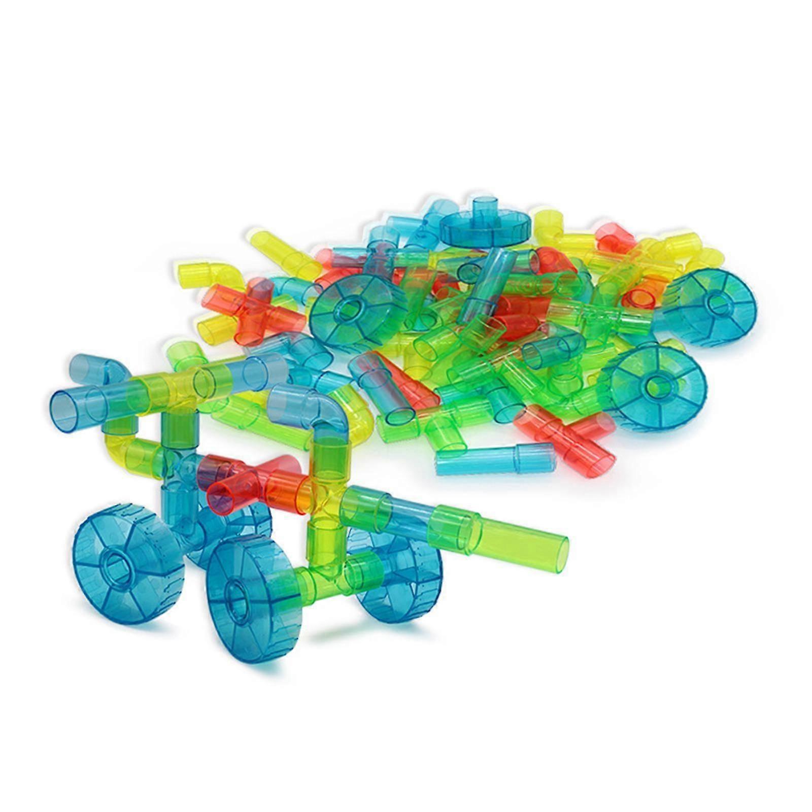 64x Building Toy Preschool Game Pipe Building Blocks for Toddlers Boys ...