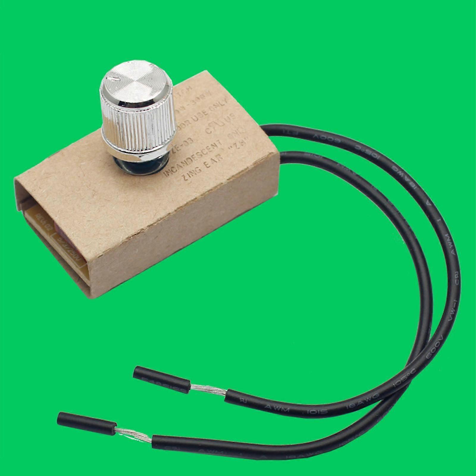 LED Dimmer Rotary Switch Replacement 120V/240VAC 300W Stepless Dimming ...