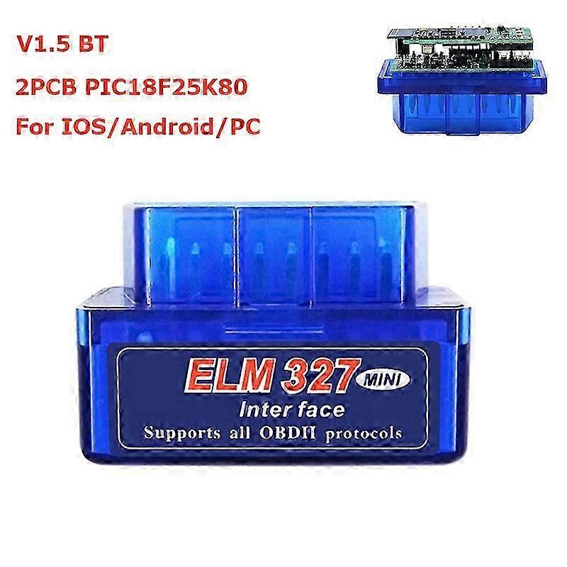 Super ELM327 Bluetooth V2.1 OBD2 Car Scanner Diagnostic Tool Mini ELM 327 V2.1 V1.5 WIFI/BT ...
