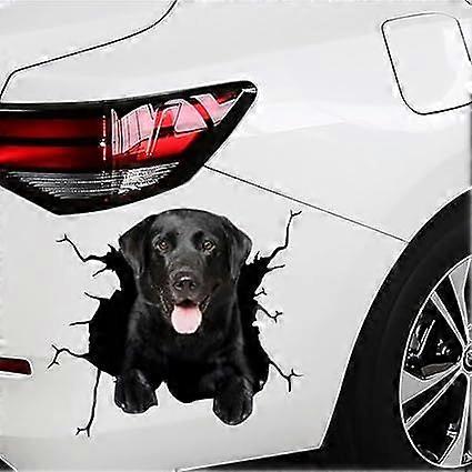 1PCS Dog Car Stickers, 3D Labrador Car Decals Personalized Stickers ...