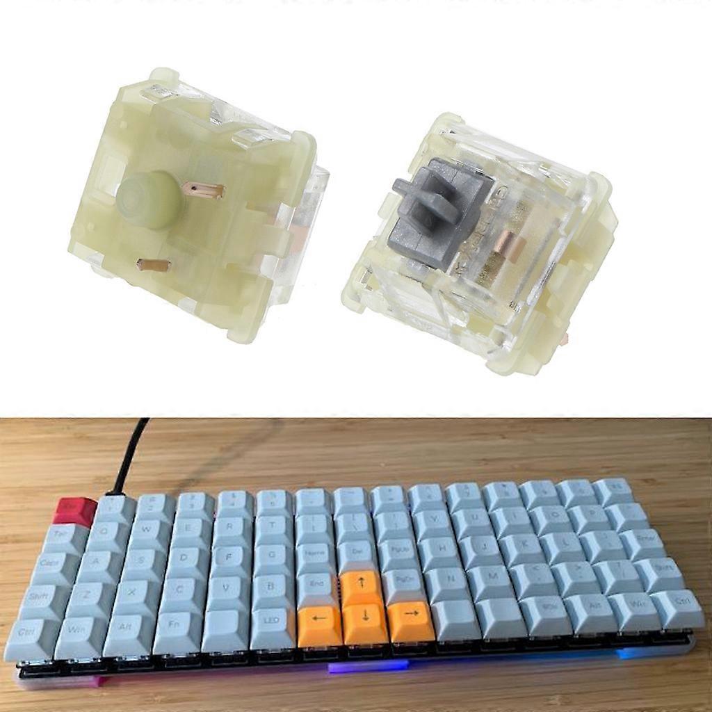 3 Pin Cherry MX RGB Silver for Key Switches (2Pcs) Plate Mounted Linear ...