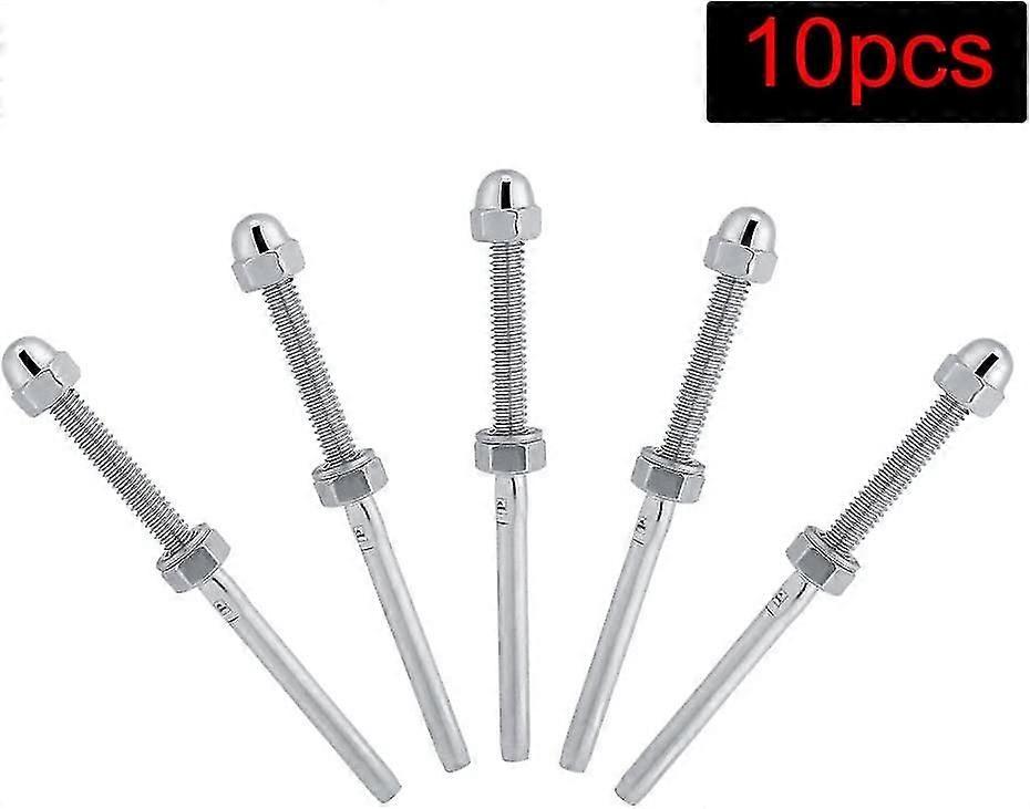 10pcs Cable Railing System Threaded Terminal Stud End For 1/8 Cable ...