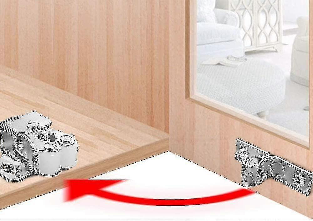 Stainless Steel Cabinet Door Latches with Screws - Double Roller Latch ...