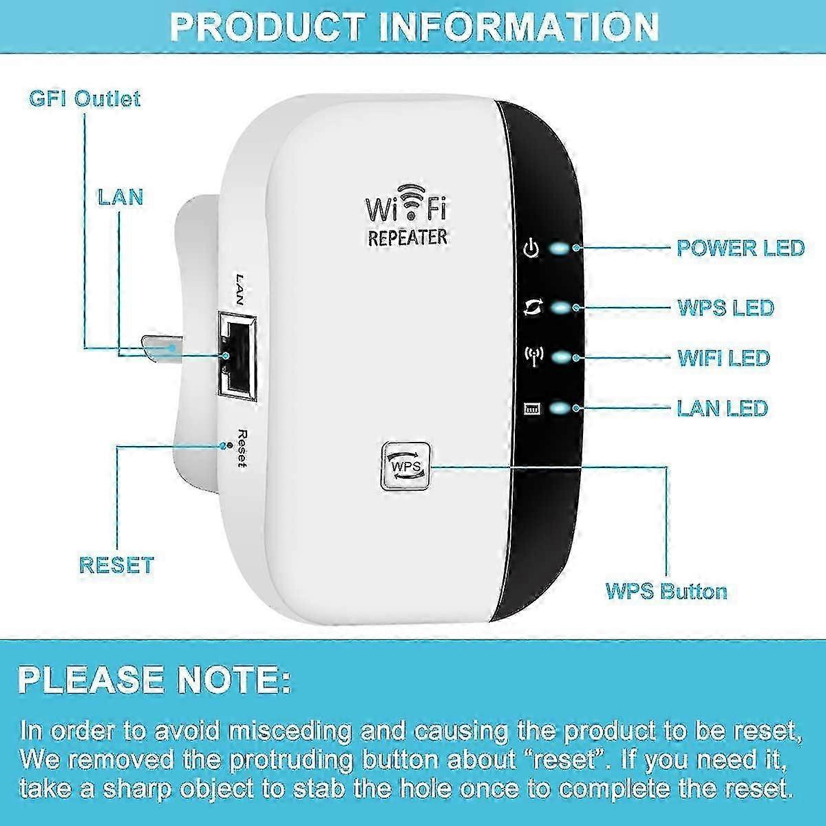 2023 Newest Wifi Booster, Wifi Extender, Wifi Repeater, Covers Up To ...