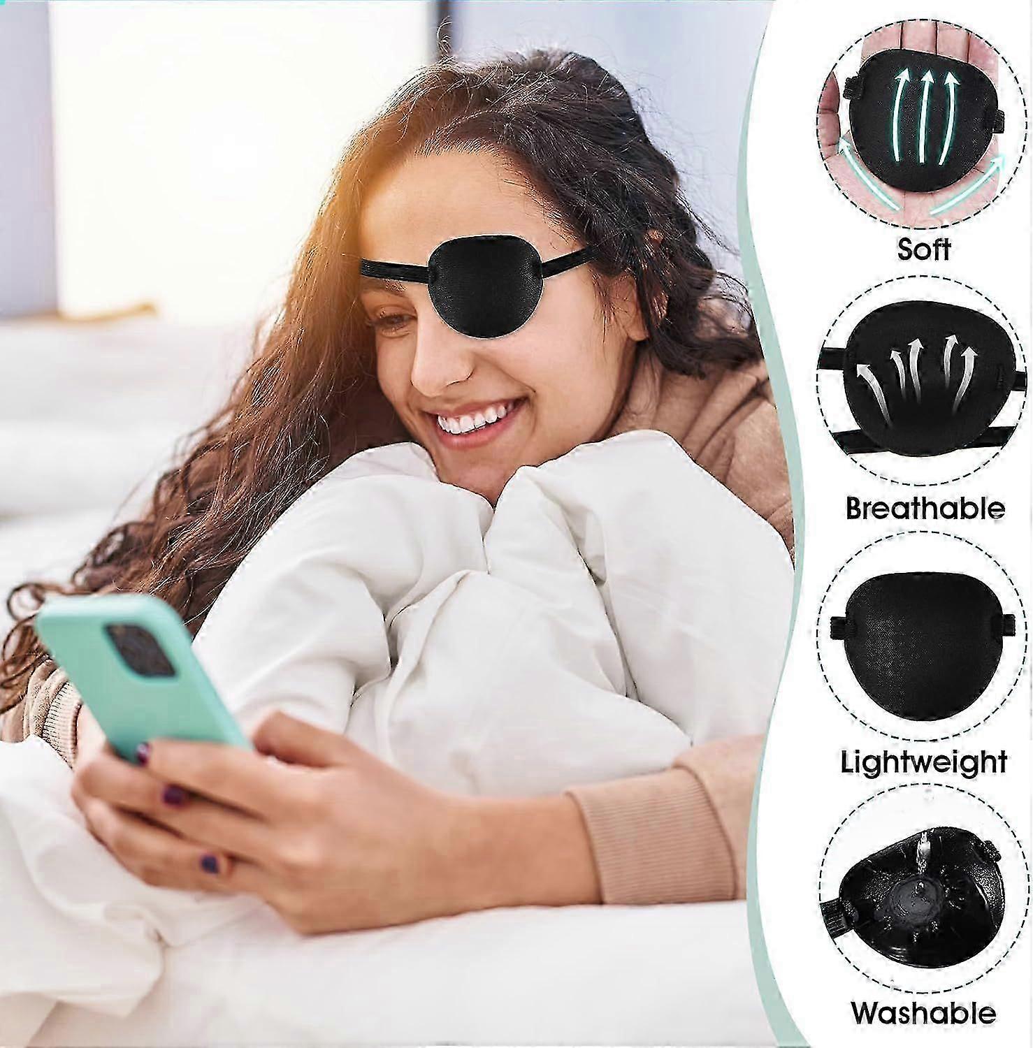 6Pcs Eye Patches, Adjustable Medical Eye Patch for Adults and Kids ...