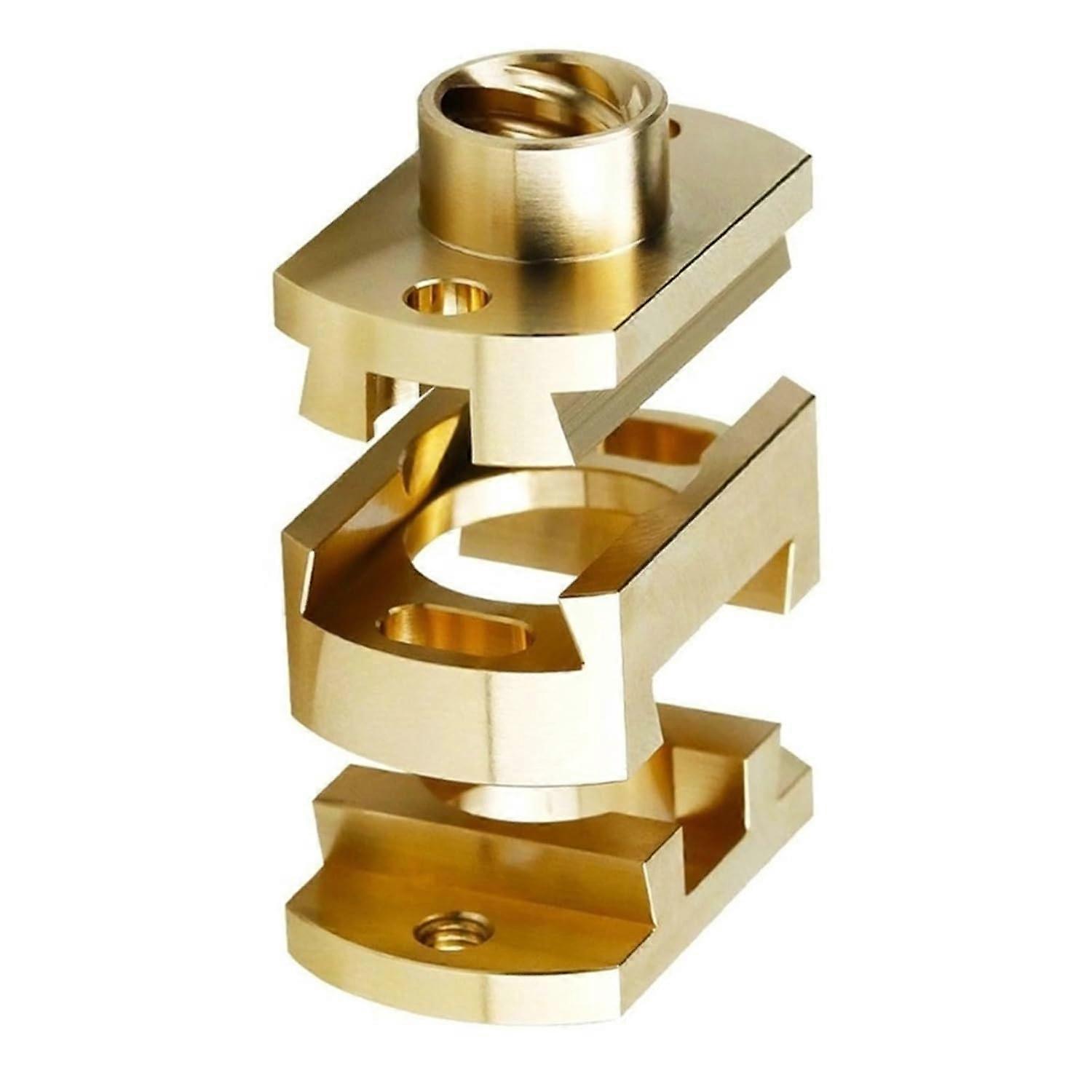 T8 Lead Screw Brass Z Axis Coupler for 3D Printer, 8mm, Compatible with ...