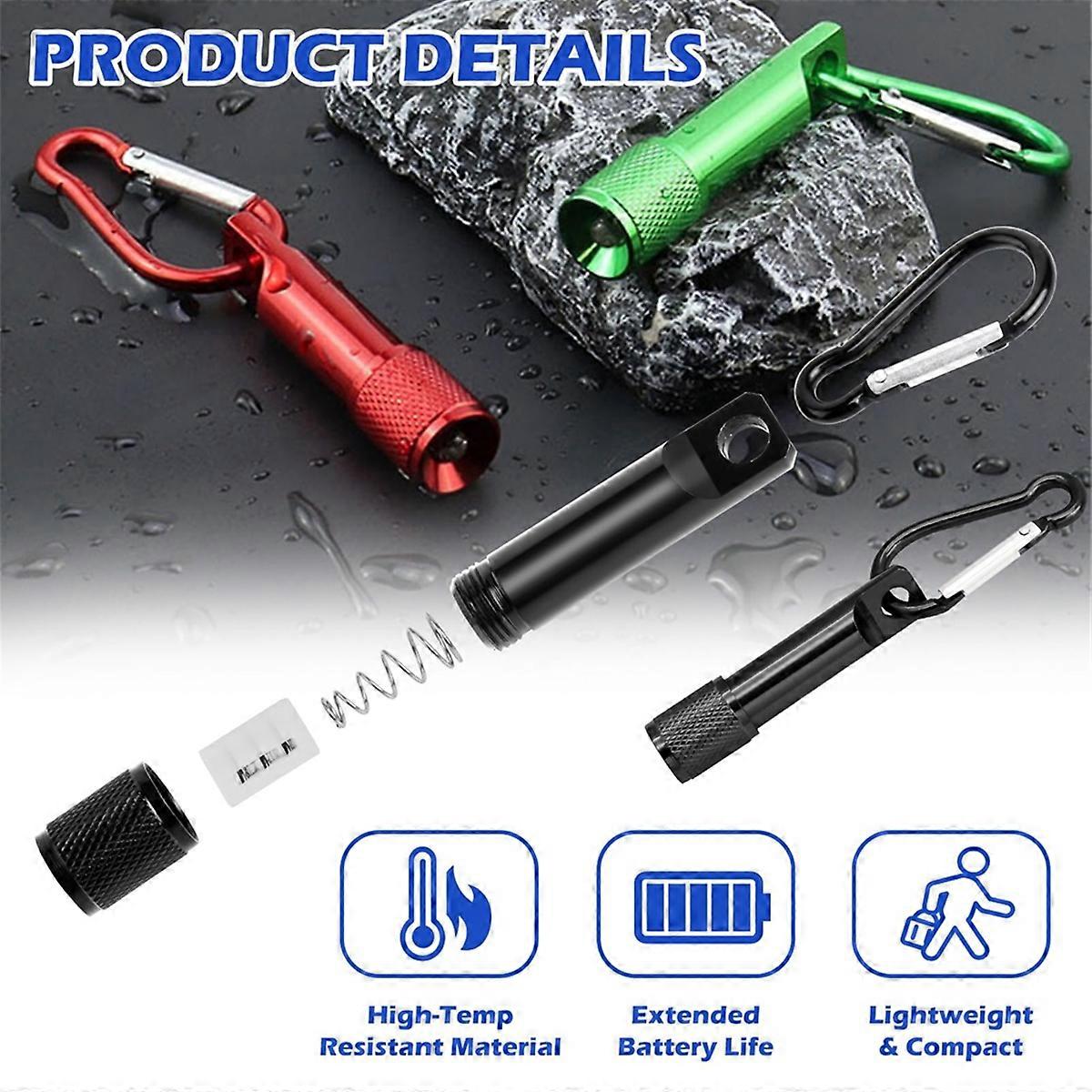 30 Pack Mini Keychain Flashlights Bulk,LED Metal Carabiner Clip Lights ...