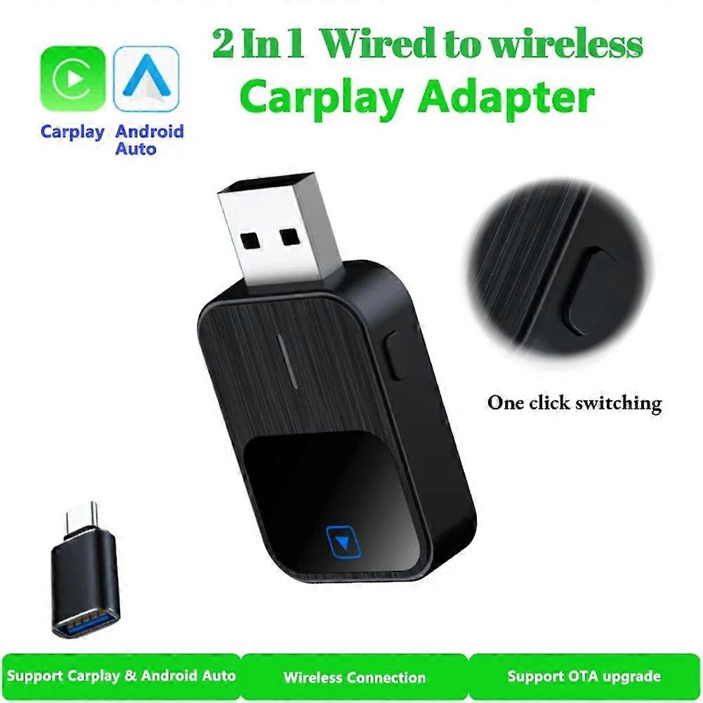 CarPlay Adapter for IPhone Android Wired to Wireless Carplay AI Box ...