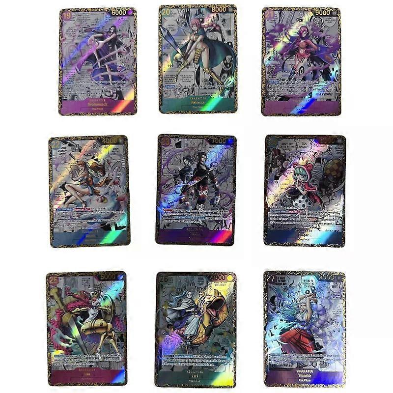 9 Sheets Flash Card Nami Boa Hancock Yamato Uta Vivi Sugar Robin Opcg ...