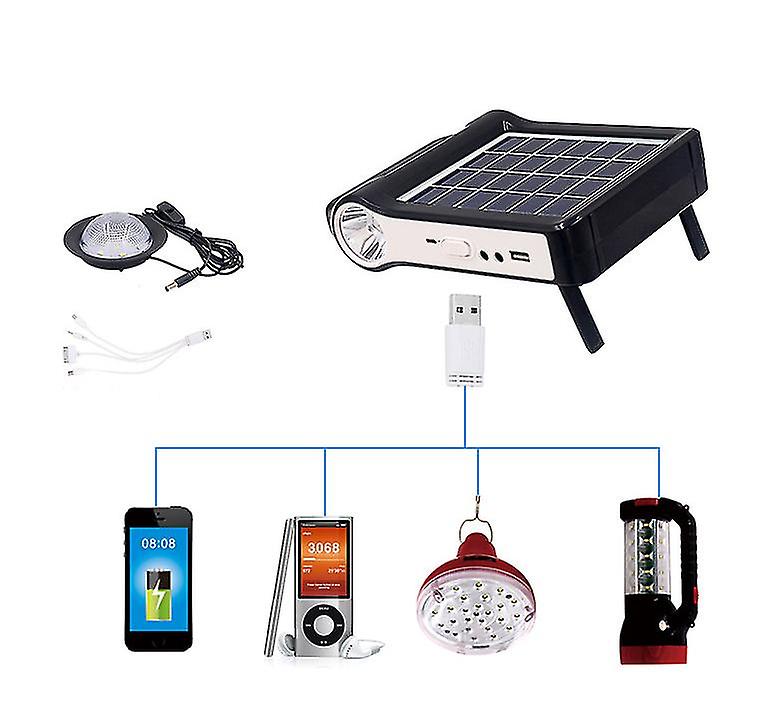 Usb Port Solar Panel Light Solar Generator System With Lighting Lamp ...