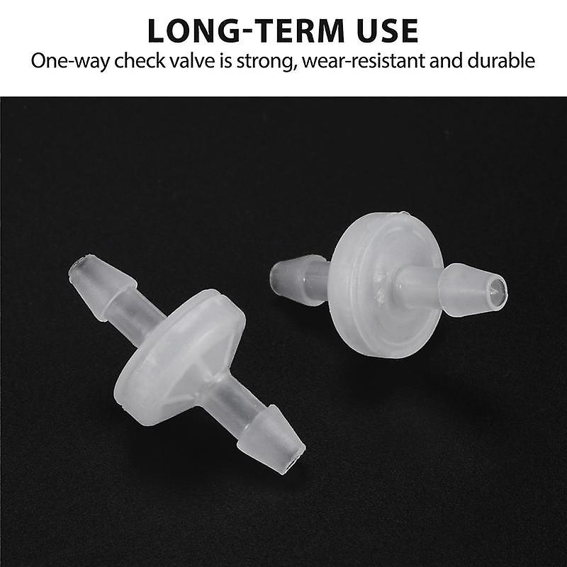 8 Pcs 1/4" Check Valve 6mm PVDF One Way Valve Inline Check Valve Non ...