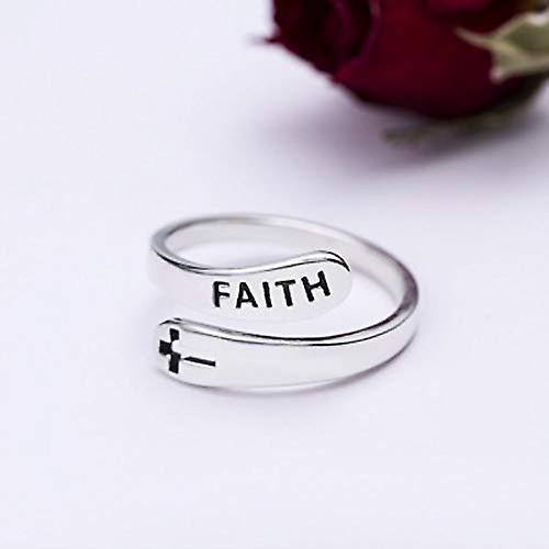 Elevate Your Faith: Adjustable 925 Sterling Silver Cross Wrap Ring. A ...