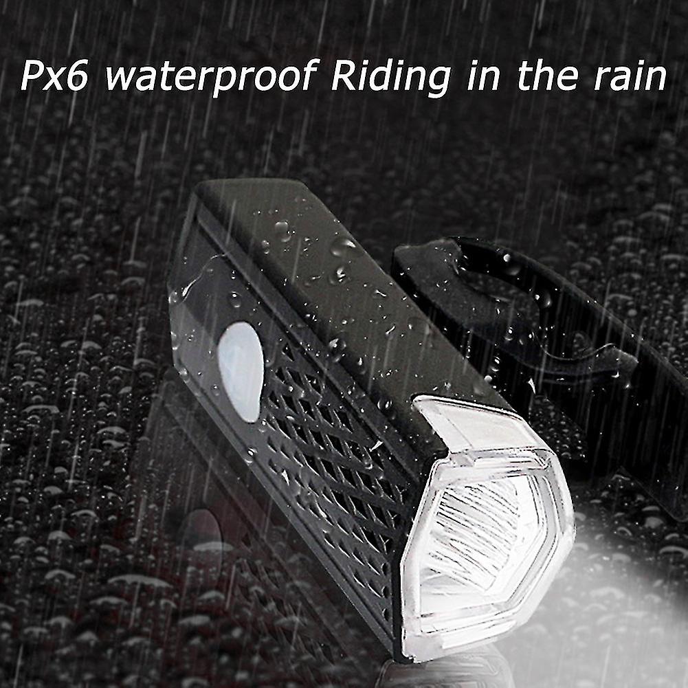 Usb Rechargeable Led Bicycle Headlight Front Light Rear Light ...