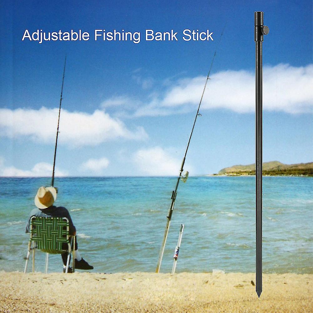 48-75cm Extending Aluminum Alloy Fishing Bankstick Adjustable Carp ...