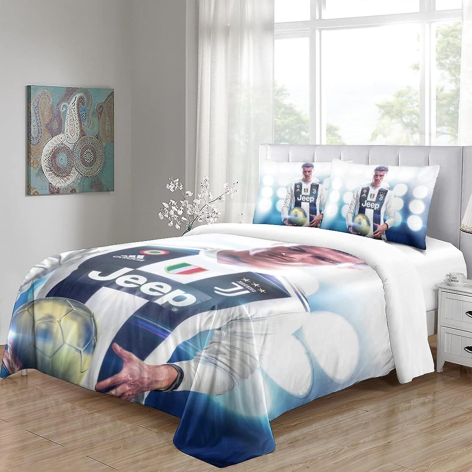 Bedding Duvet Cover Set 3D Print Football Cristiano Ronaldo Quilt Cover ...