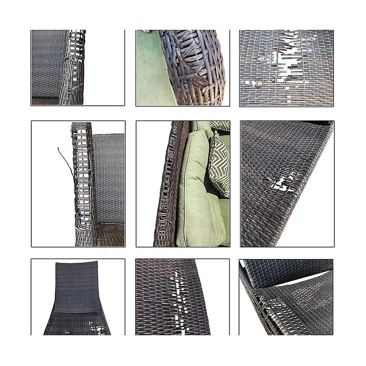 Wicker Repair Kit, Plastic Rattan for Repair Flat Wicker Furniture ...