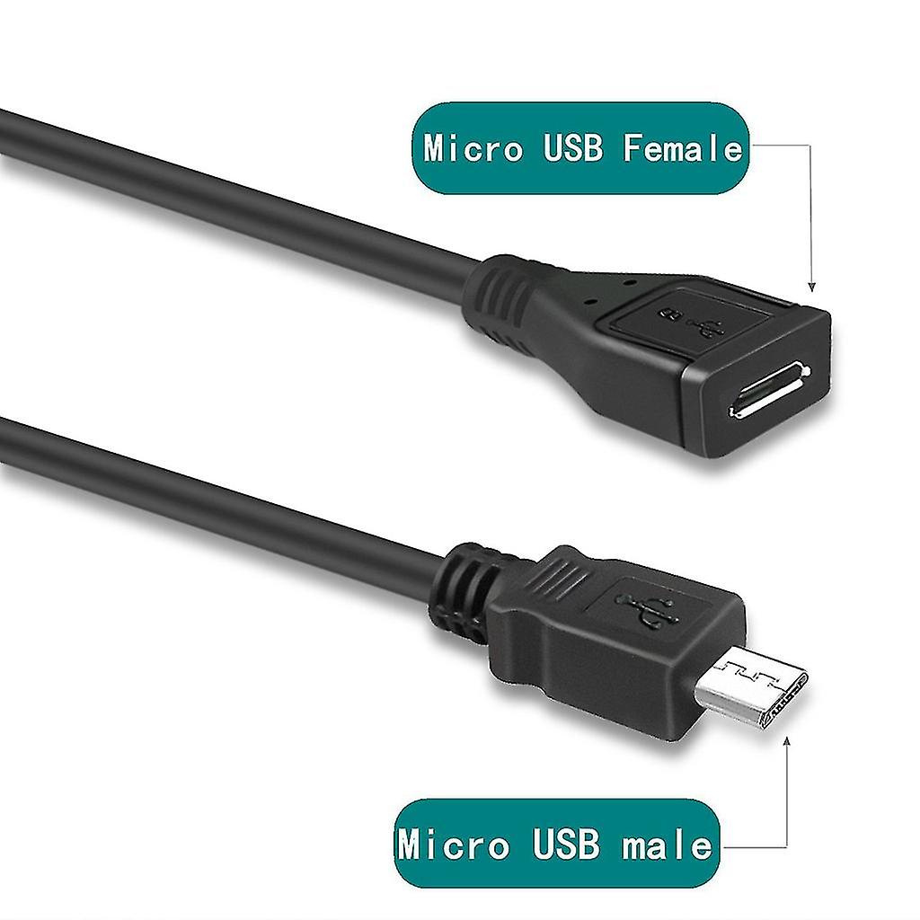 Micro Usb Male To Female Cable Full Pin Connected Micro Usb Extension ...