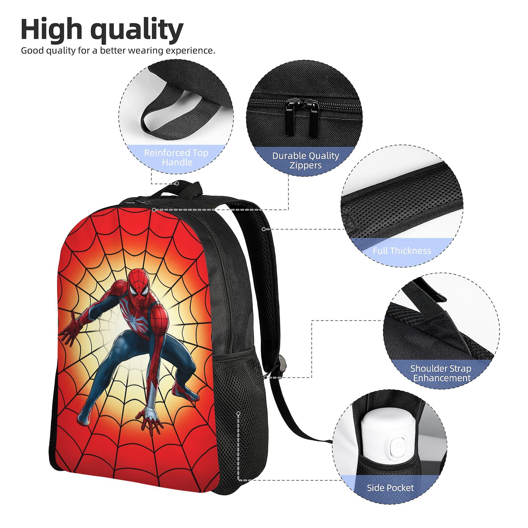 Spider Man Backpack, Adult Kids Simple Lightweight Casual Backpack for ...