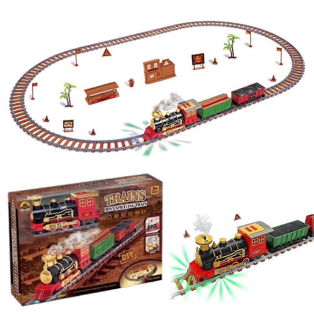 134/190pcs Classic Christmas Train Set Mini Train Toy Set With With ...