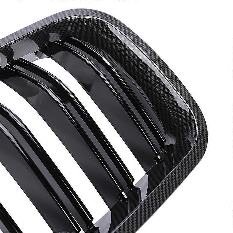 Dull Slat Chrome Silver Black Front Kidney Grille For BMW 5 Series F10 ...