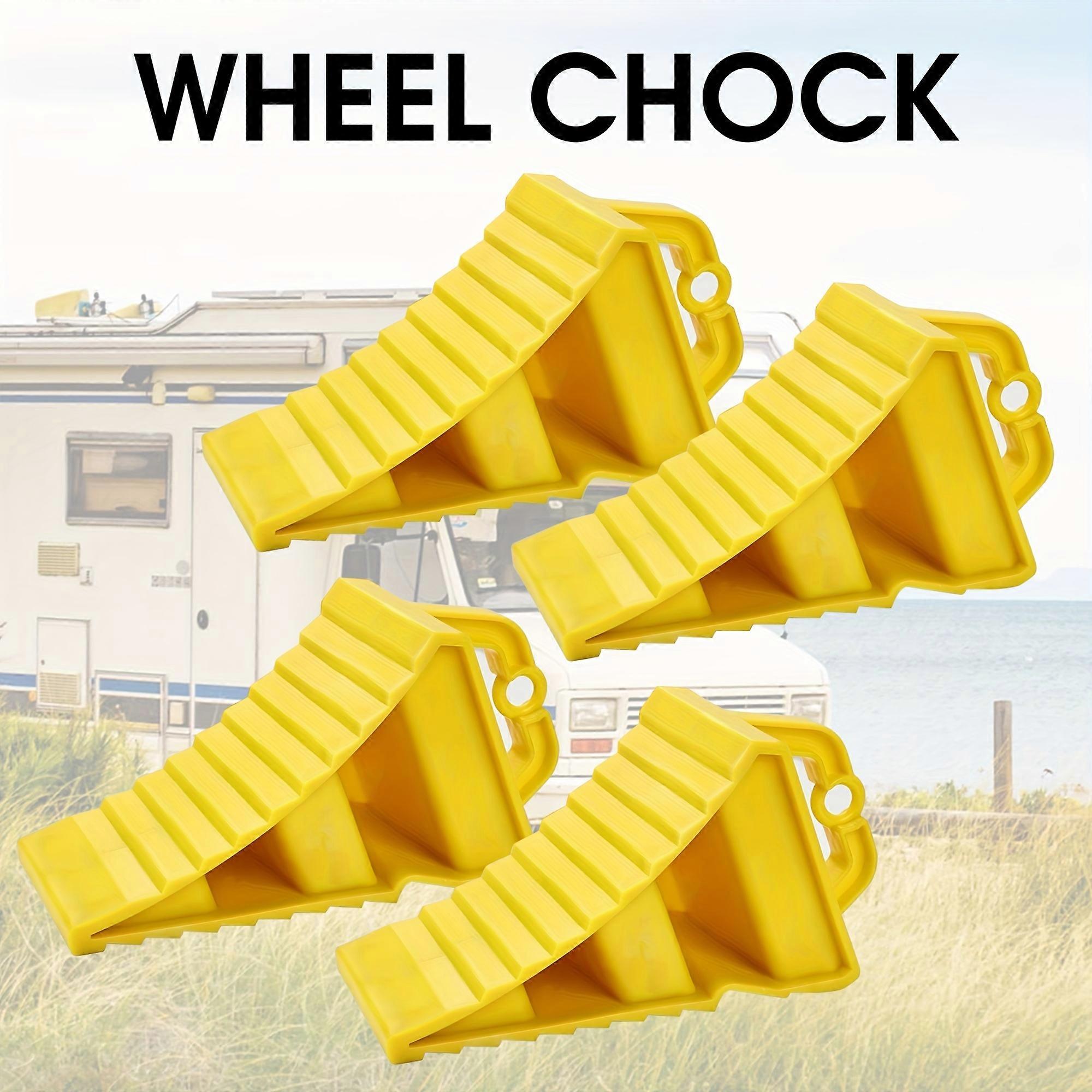 1pc/2pcs/4pcs RV Wheel Chocks, Heavy Duty Car RV Tire Chocks Camper ...