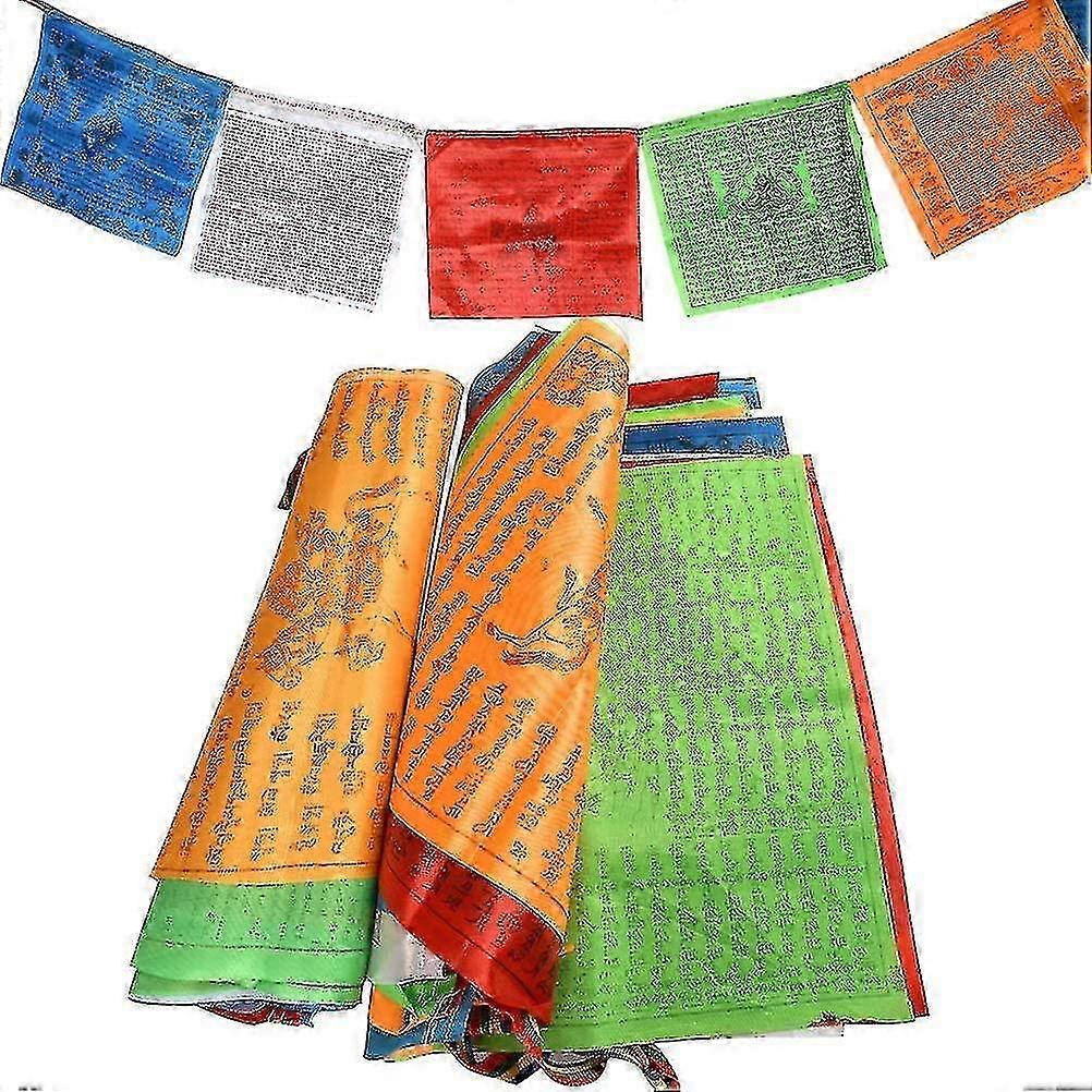 Garden Decorative 2 PCS 7M Buddhist Prayer Flag Strings Tibetan ...